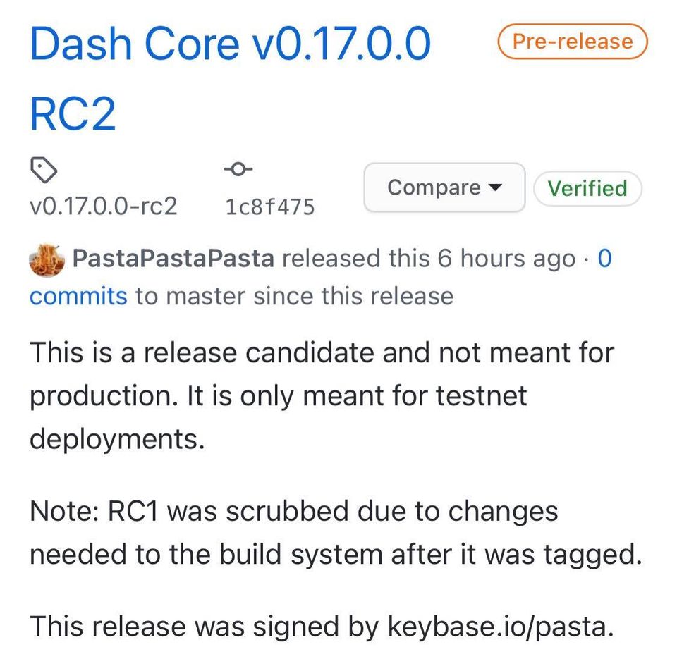 Dash Core v0.17.0.0 RC2 now available for TESTNET - Dash