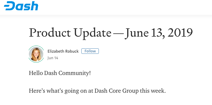 This week (June 13) at Dash Core Group! - Dash
