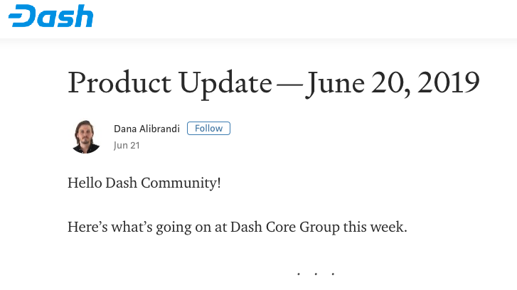 This week (June 20th) at Dash Core Group! - Dash